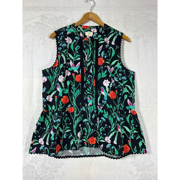 kate spade | Tops | Kate Spade Black Floral Blouse | Poshmark